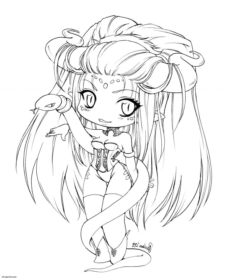 Dessin Kawaii A Imprimer Animaux Beau Collection Coloriage Manga Kawaii