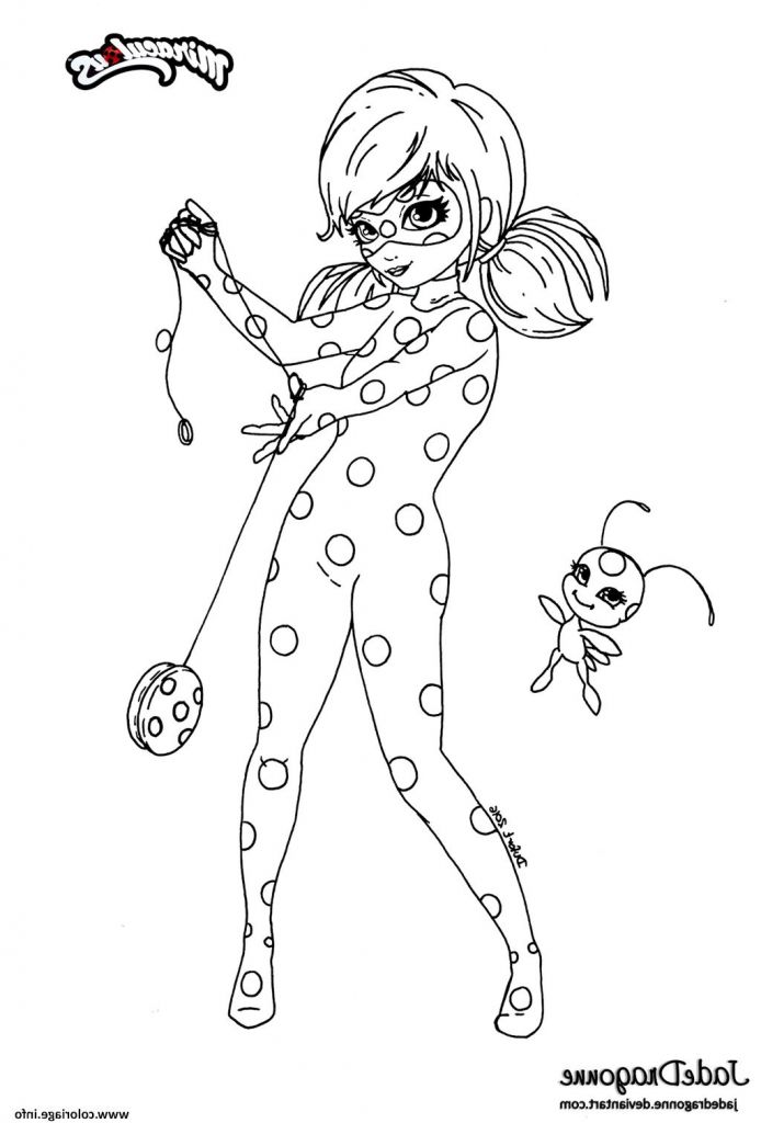 Miraculous A Colorier Beau Stock Coloriage Miraculous Ladybug Anime Par