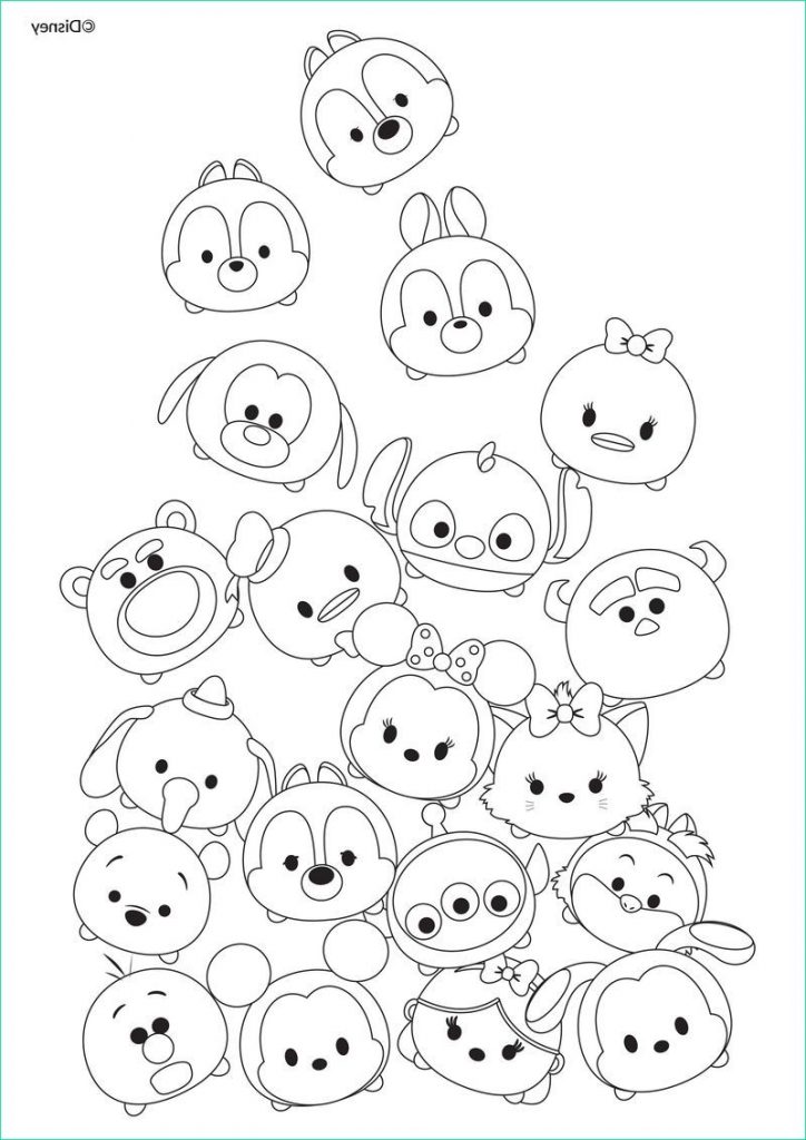 9 Nouveau De Coloriage De Tsum Tsum Collection Coloriage Coloriage
