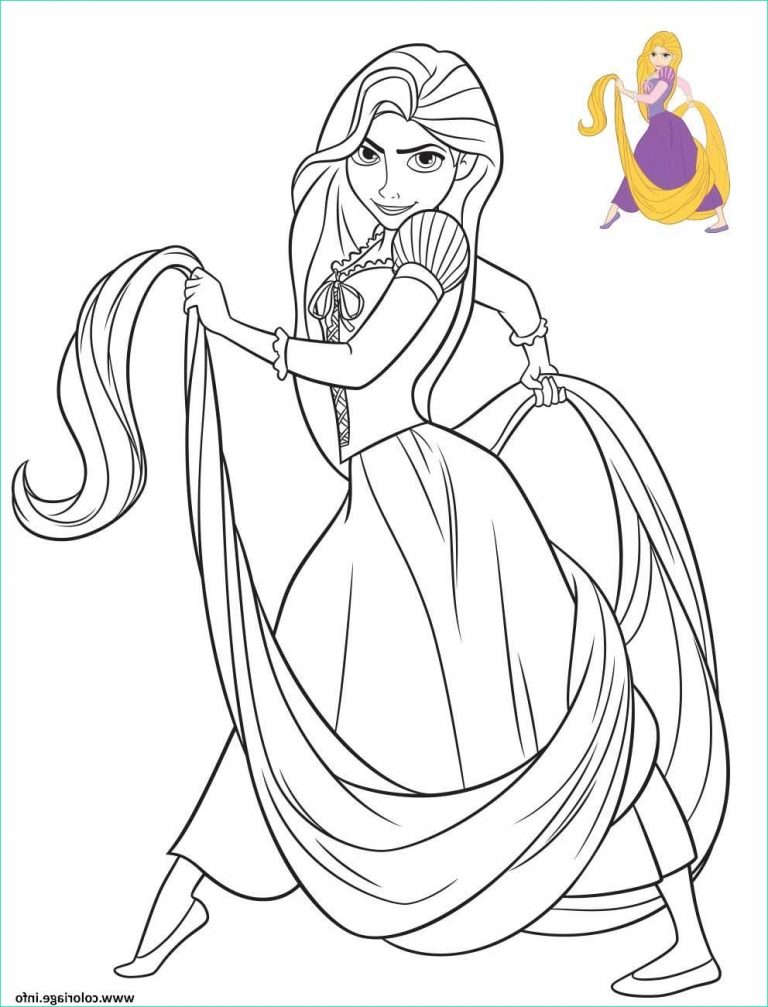 Dessin Raiponce à Imprimer Bestof Images Coloriage Princesse Disney